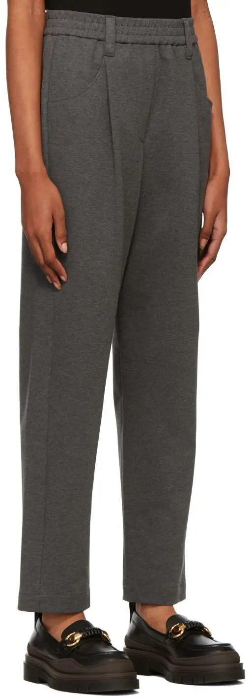 Brunello Cucinelli Straight-leg Cropped Sweatpants - Grey