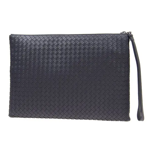 Bottega Veneta Intrecciato Clutch Bag - Black