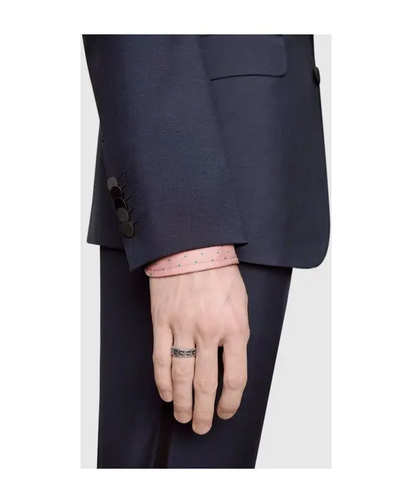 Gucci Sterling Silver Square G Ring