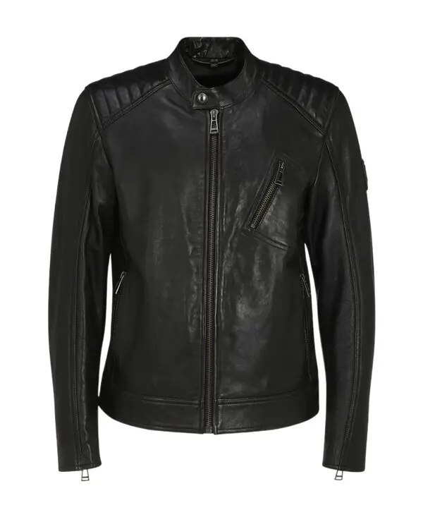 Belstaff V Racer 2.0 Leather Biker Jacket - Black