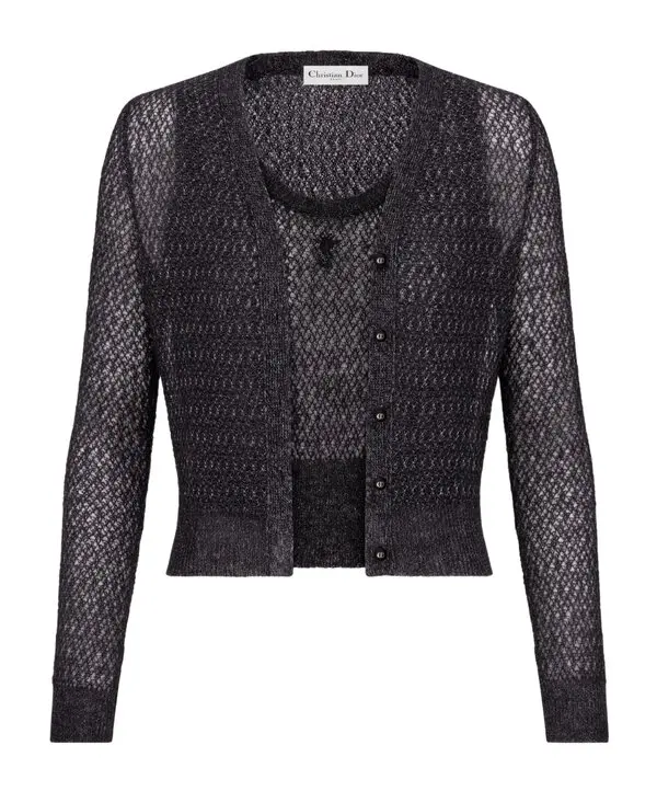 Dior Twinset With Tribales Buttons