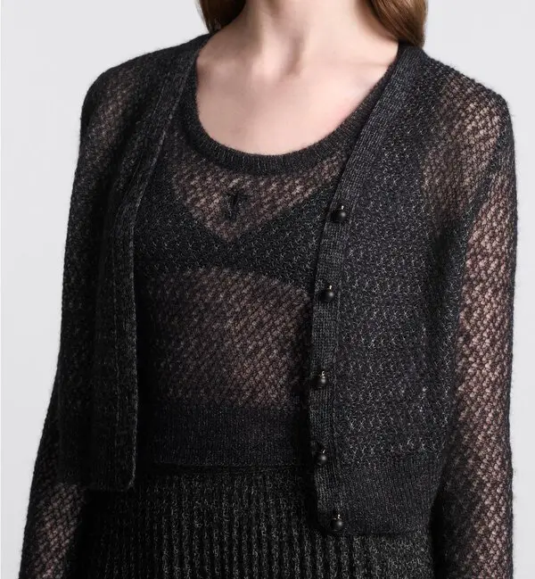 Dior Twinset With Tribales Buttons