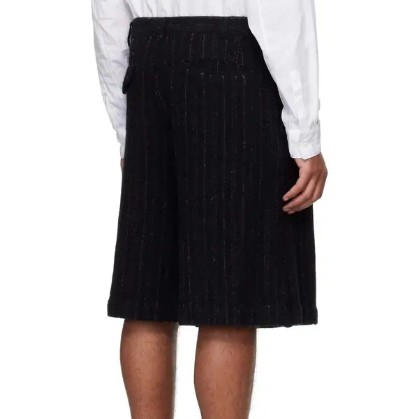 Comme Des Garçons Belted Waistband Shorts - Black