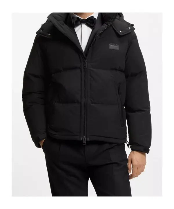 Hugo Boss Birono Hooded Padded Jacket - Black