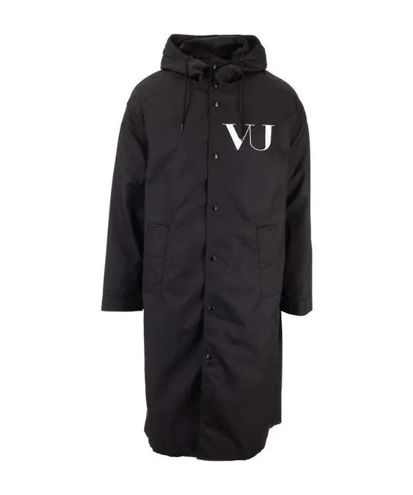 Valentino Garavani X Undercover Ufo Print Trench Coat - Black