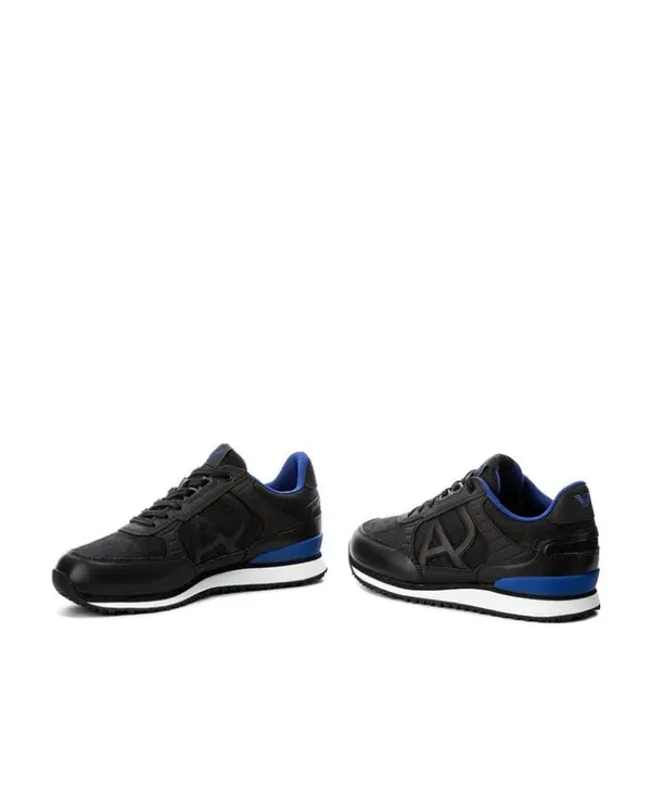 Emporio Armani Lace-up Sneakers - Black