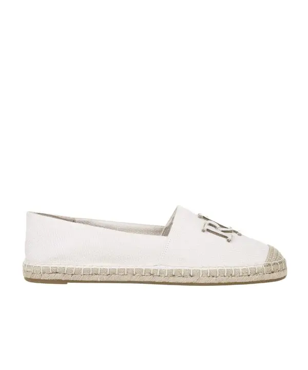 Ralph Lauren Cameryn Logo-plaque Espadrilles - White