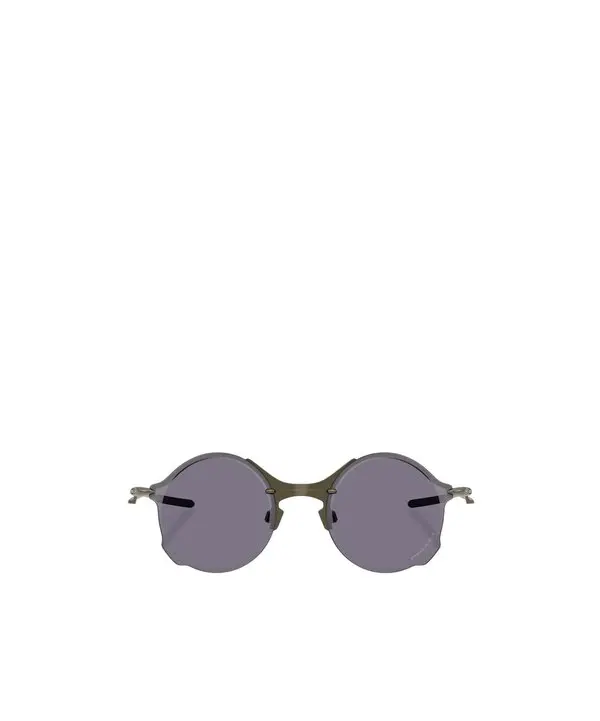 Oakley Rimless Round Frame Sunglasses - Gray