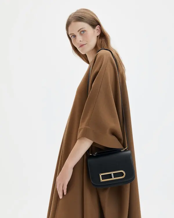 Delvaux Small Lingot Shoulder Bag - Black