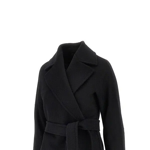 Max Mara Dravenna Belted Coat - Black