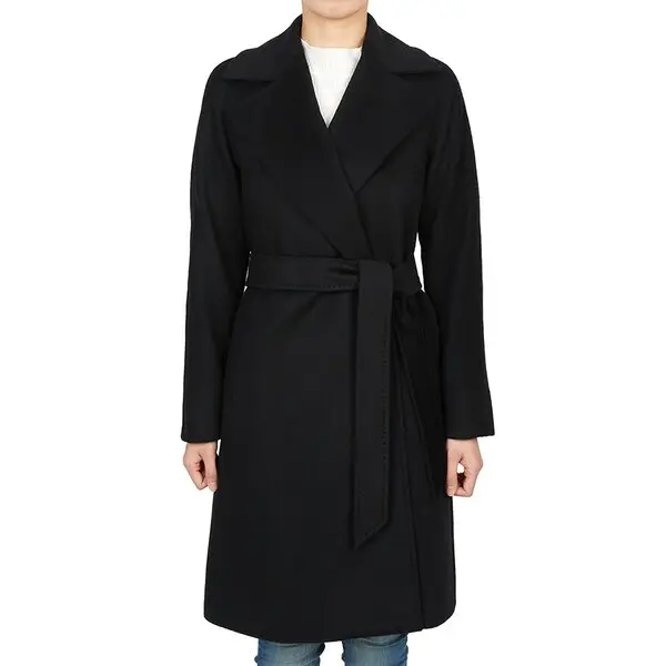Max Mara Dravenna Belted Coat - Black