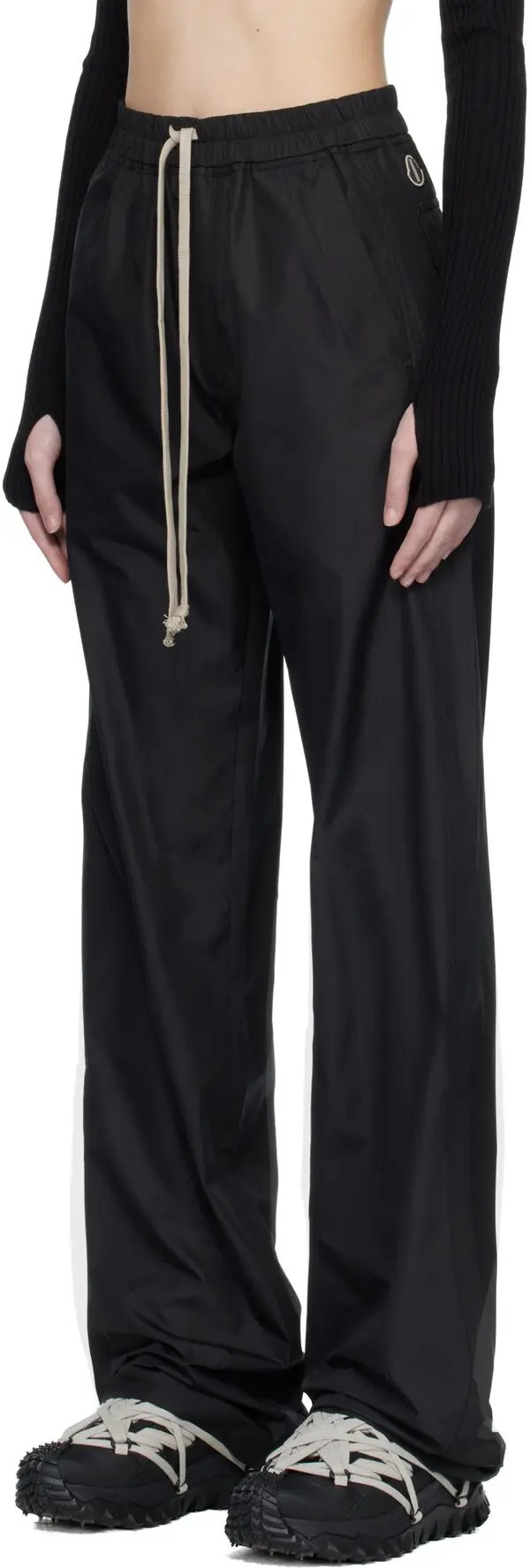 Moncler Rick Owens Drawstring Straight Leg Pants