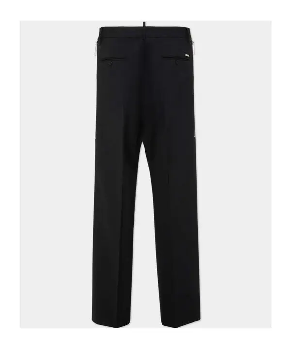 Dsquared2 Relaxed Fit Pants With Side Zip Detail