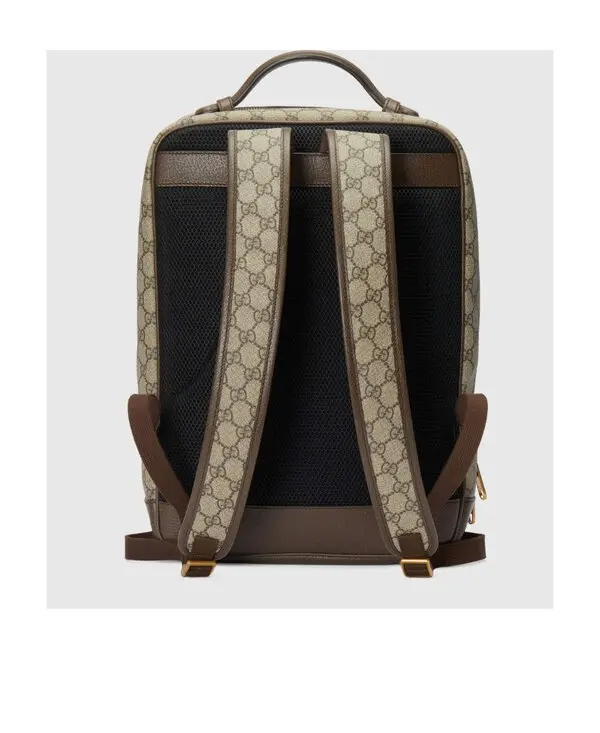 Gucci Ophidia Gg Supreme Canvas Leather Backpack - Green