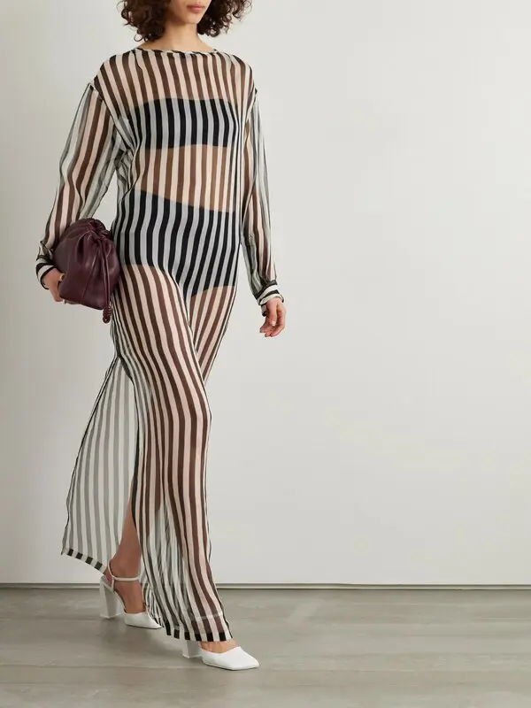 Dries Van Noten Maxi Striped Dress