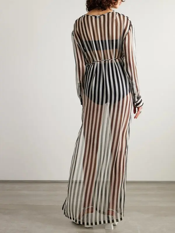 Dries Van Noten Maxi Striped Dress