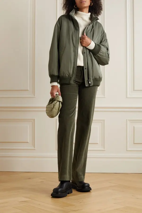 Loro Piana Stand Collar Double-sided Zipper Jacket
