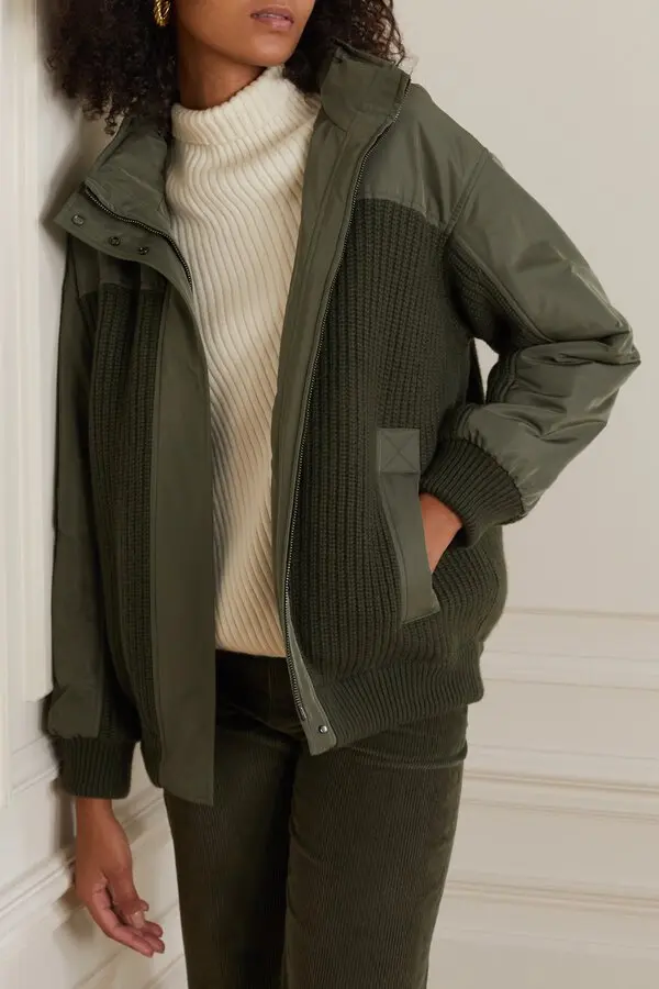 Loro Piana Stand Collar Double-sided Zipper Jacket