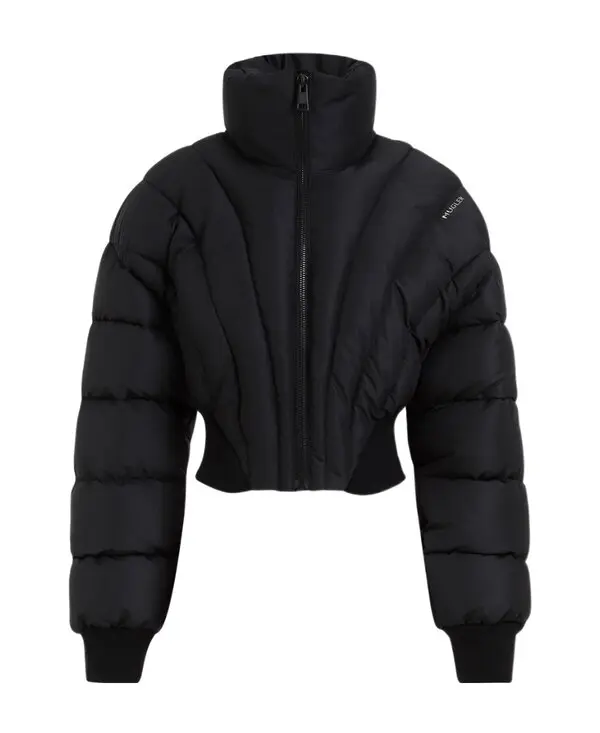 MUGLER Quilted Zip-up Jacket
