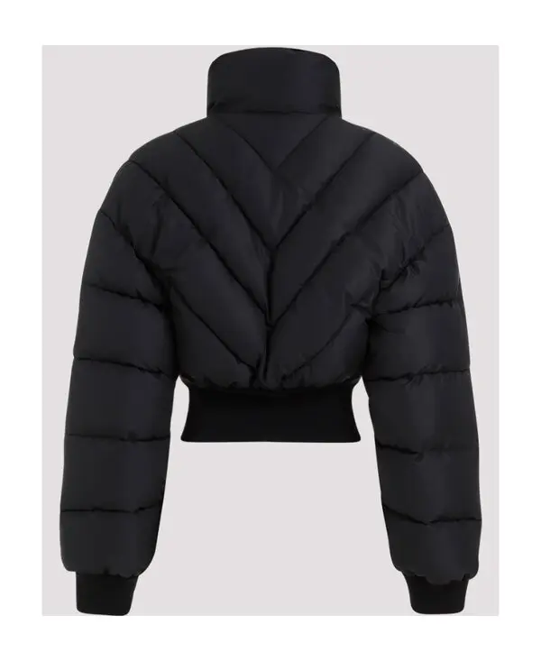 MUGLER Quilted Zip-up Jacket