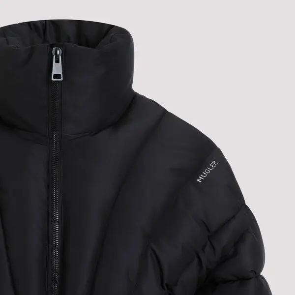 MUGLER Quilted Zip-up Jacket