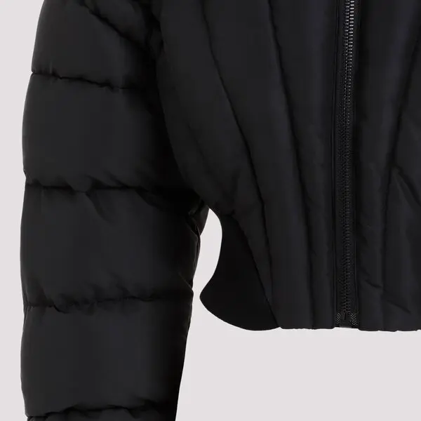 MUGLER Quilted Zip-up Jacket