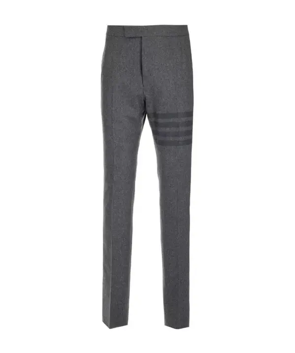 Thom Browne 4-bar Slim Fit Trousers - Medium Gray