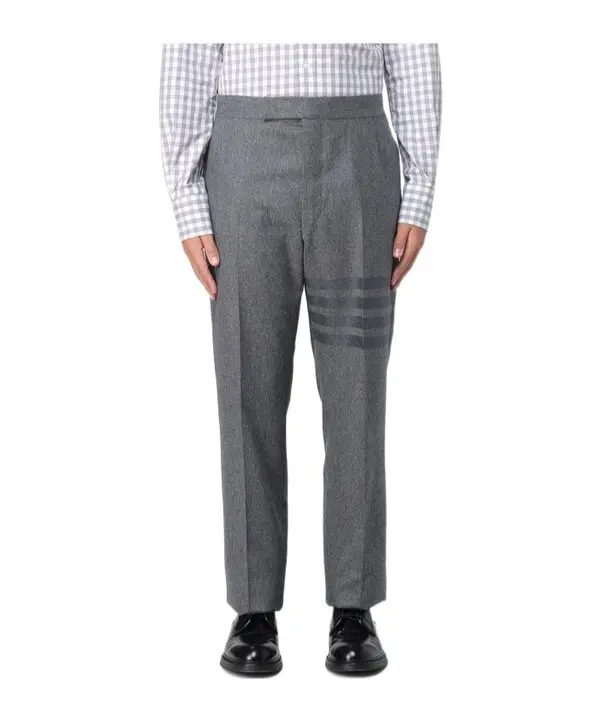 Thom Browne 4-bar Slim Fit Trousers - Medium Gray