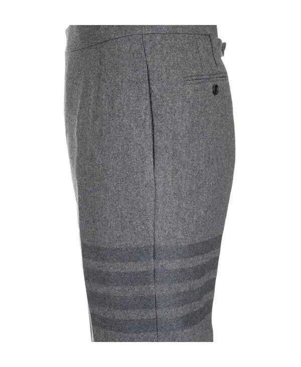 Thom Browne 4-bar Slim Fit Trousers - Medium Gray