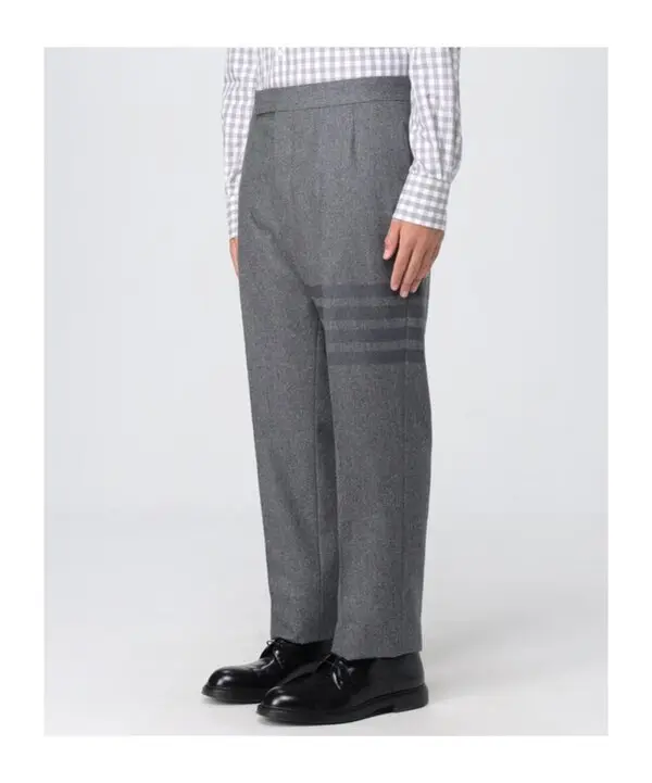 Thom Browne 4-bar Slim Fit Trousers - Medium Gray