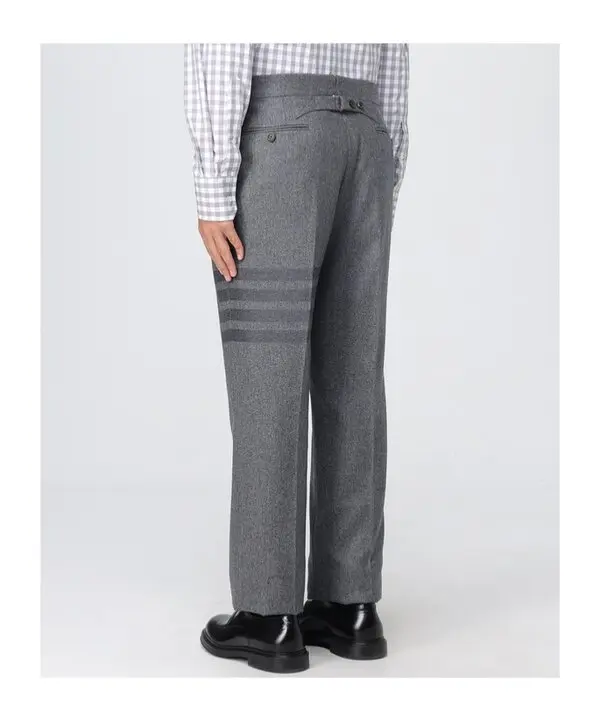 Thom Browne 4-bar Slim Fit Trousers - Medium Gray