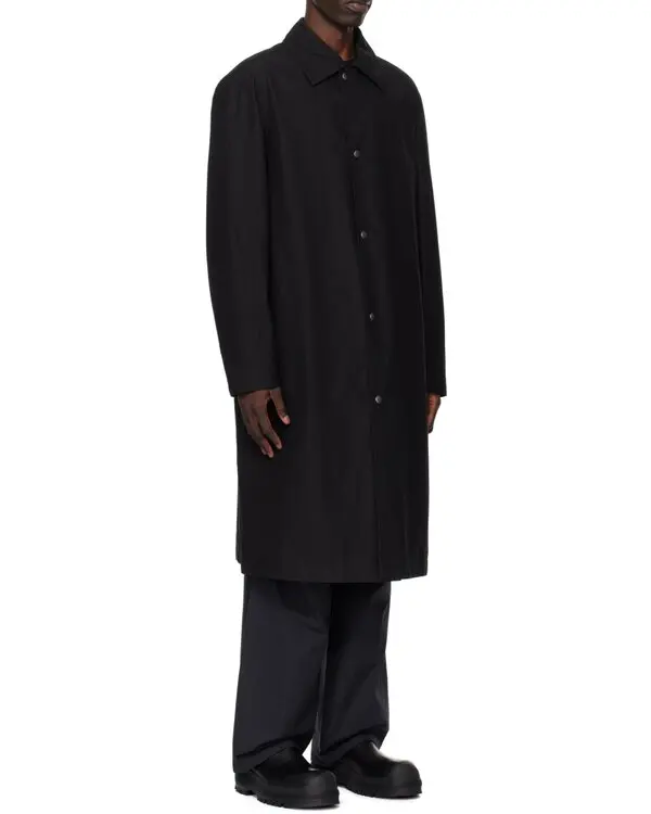 JIL SANDER Long Coat With Logo Detail