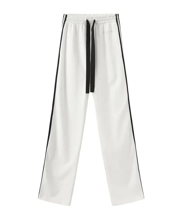 Marissa Chiara Track Pants With Contrast Stripes - White