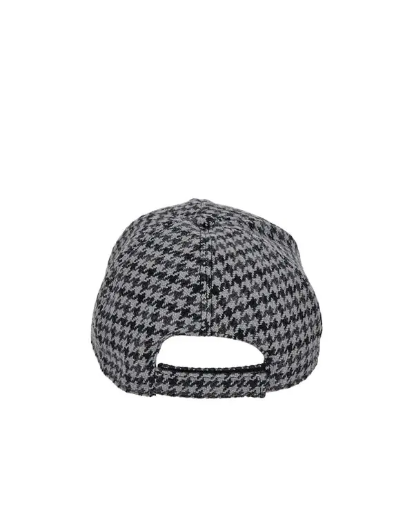 Miu Miu Shetland Logo Houndstooth Cap