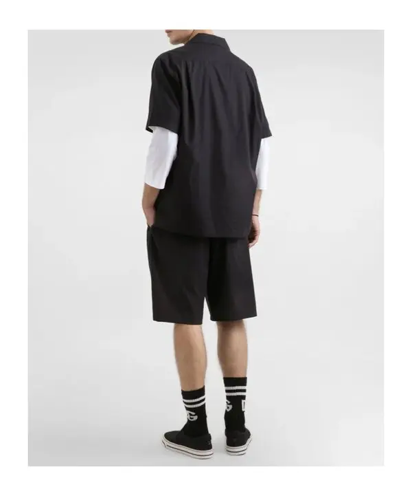 Dolce & Gabbana Heraldic Patch Relaxed Fit Shorts