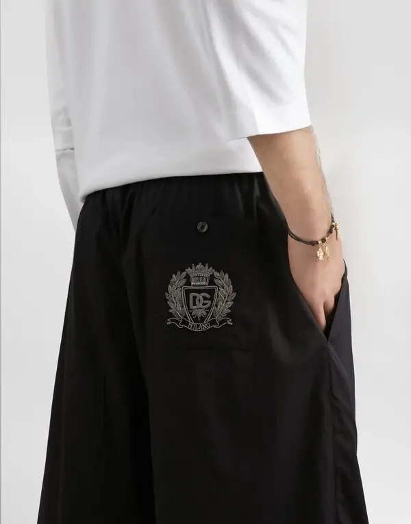 Dolce & Gabbana Heraldic Patch Relaxed Fit Shorts