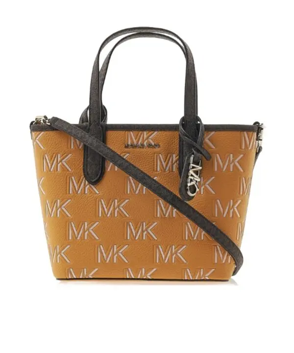 Michael Kors Logo Embossed Shoulder Bag