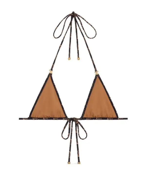Celine Monogram Matte Jersey Triangle Top