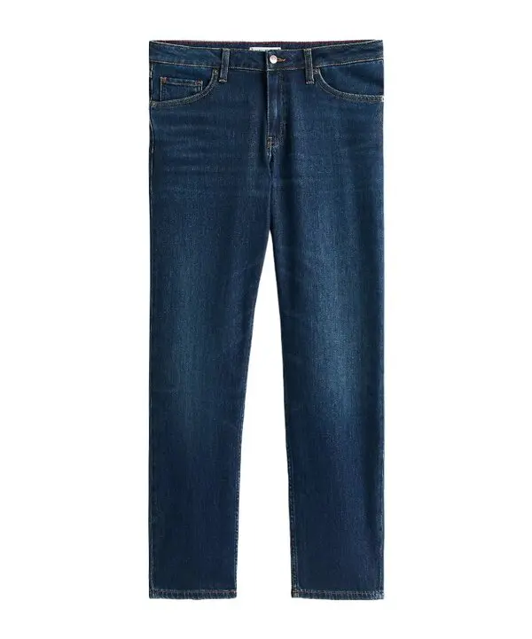 Tommy Hilfiger High Rise Straight Leg Jeans - Blue