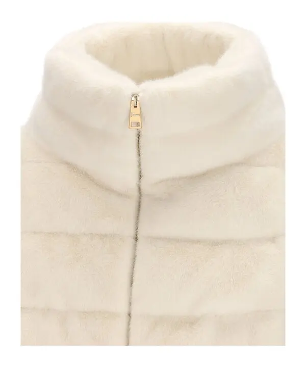 Herno High-neck Zipped Down Jacket - White