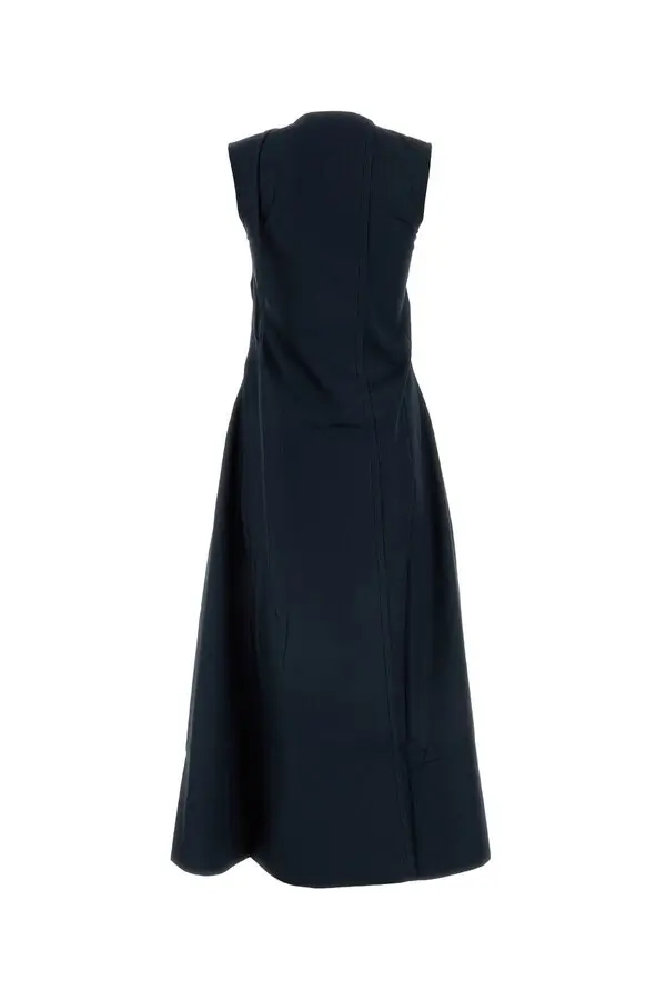 Co Name Sleeveless Midi Dress With Bell-shaped Skirt