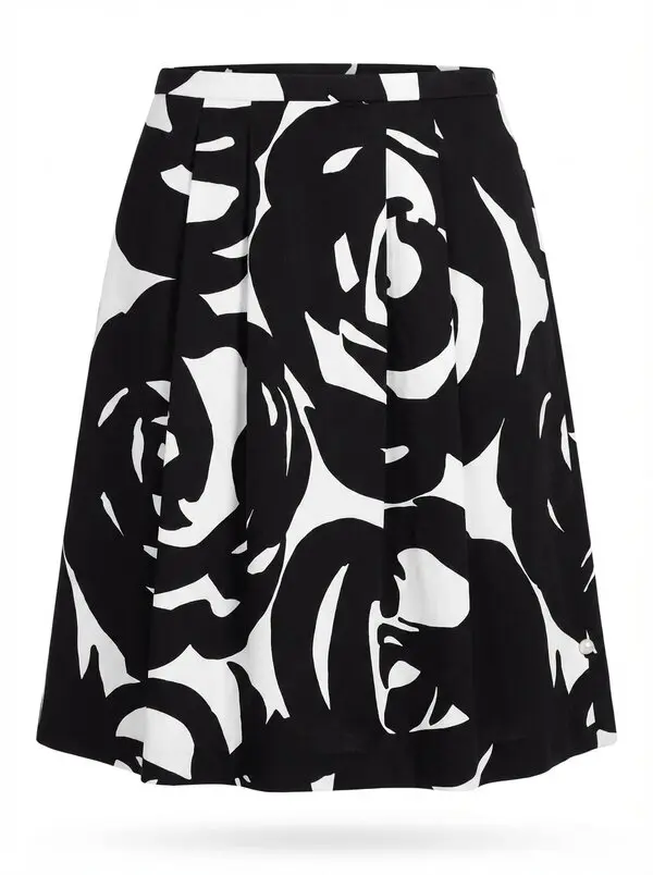 Max Mara Patterned Midi Skirt - No