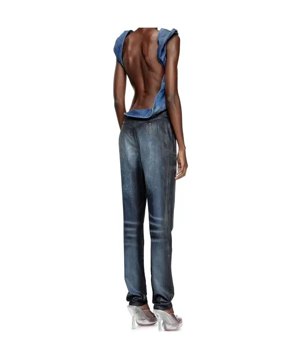 DIESEL® De-clodia-fsg Denim Jumpsuit - Black