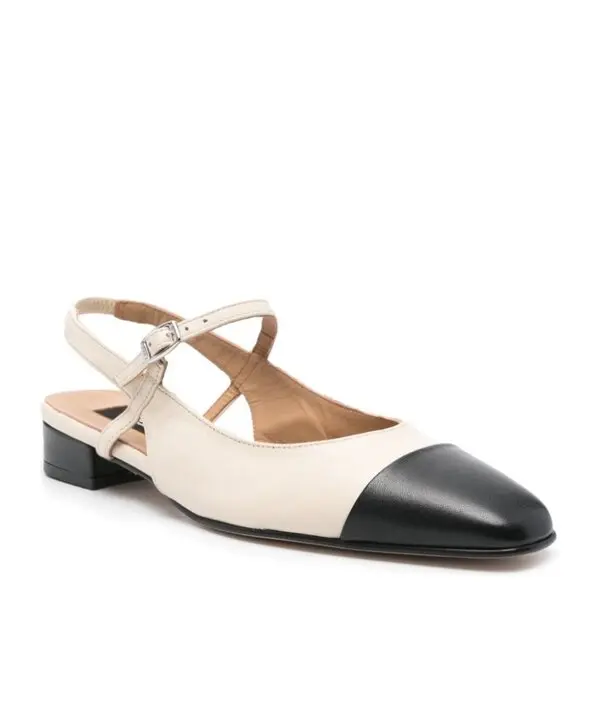 CAREL Slingback Flats With Buckle Ankle Strap - Multicolor