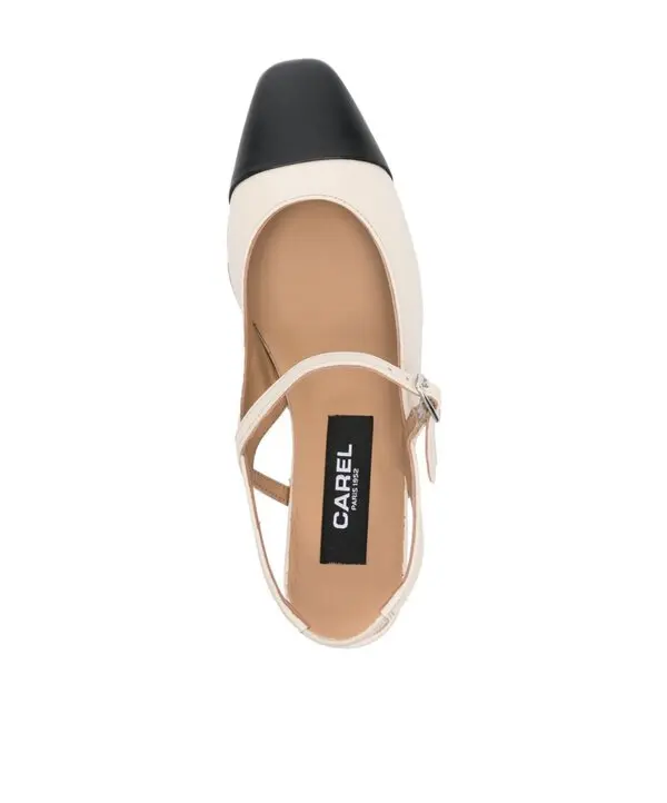 CAREL Slingback Flats With Buckle Ankle Strap - Multicolor