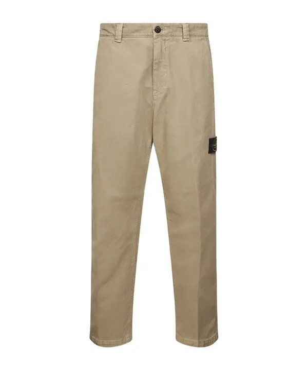 Stone Island Logo Patch Loose-fit Trousers - No