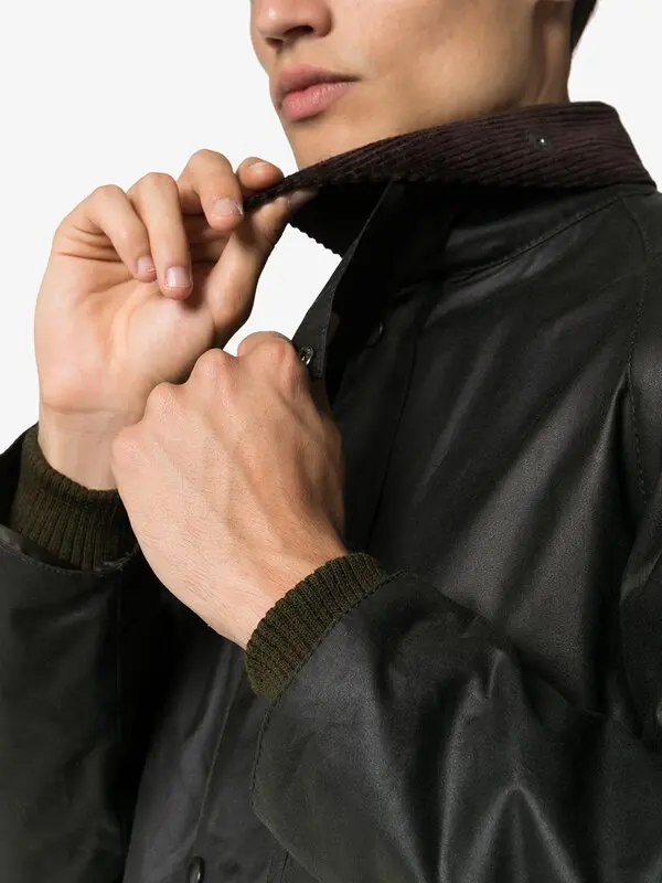 Barbour Bedale Waxed Jacket - Black