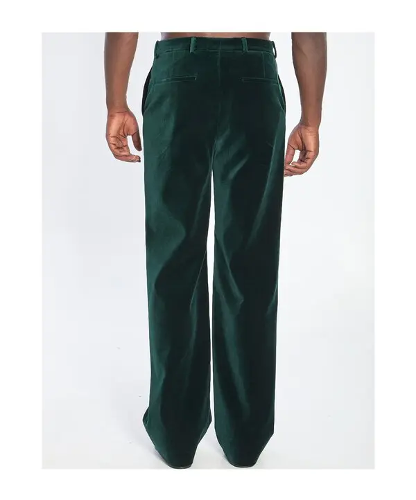 Gucci Stretch Velvet Wide-leg Trousers - Dark Green
