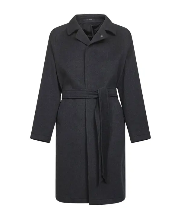 Tagliatore Belted Wool-blend Coat