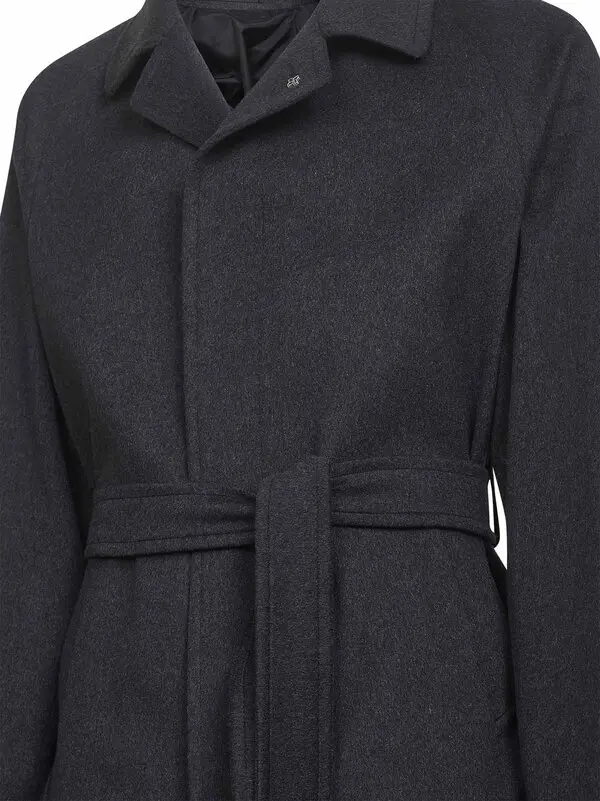 Tagliatore Belted Wool-blend Coat